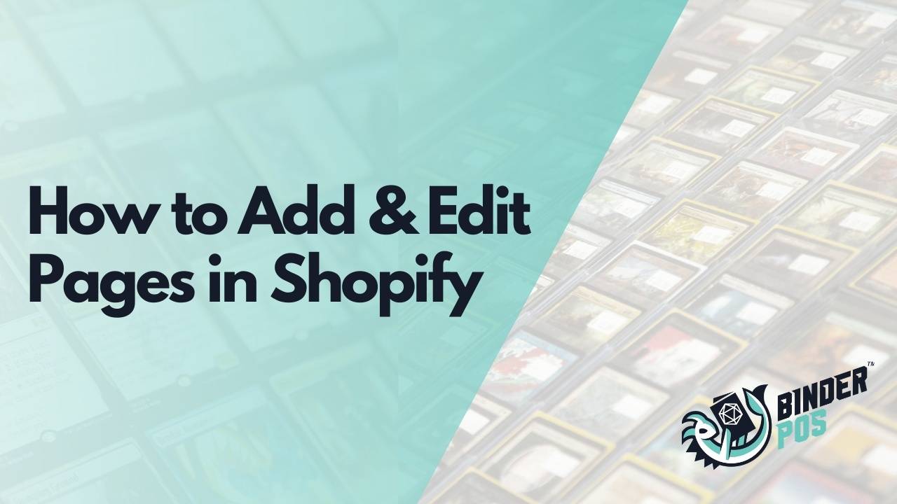 How to Add & Edit Pages In Shopify - Video